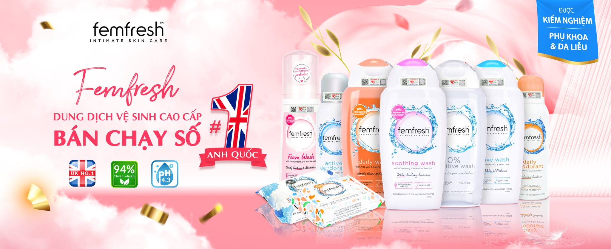 Độc quyền thương hiệu Femfresh số 1 UK